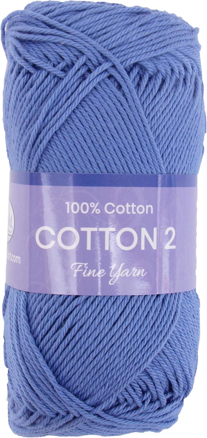 Crochet Cotton Yarn - Periwinkle - #2 Sport Weight - 50 gram skeins ...