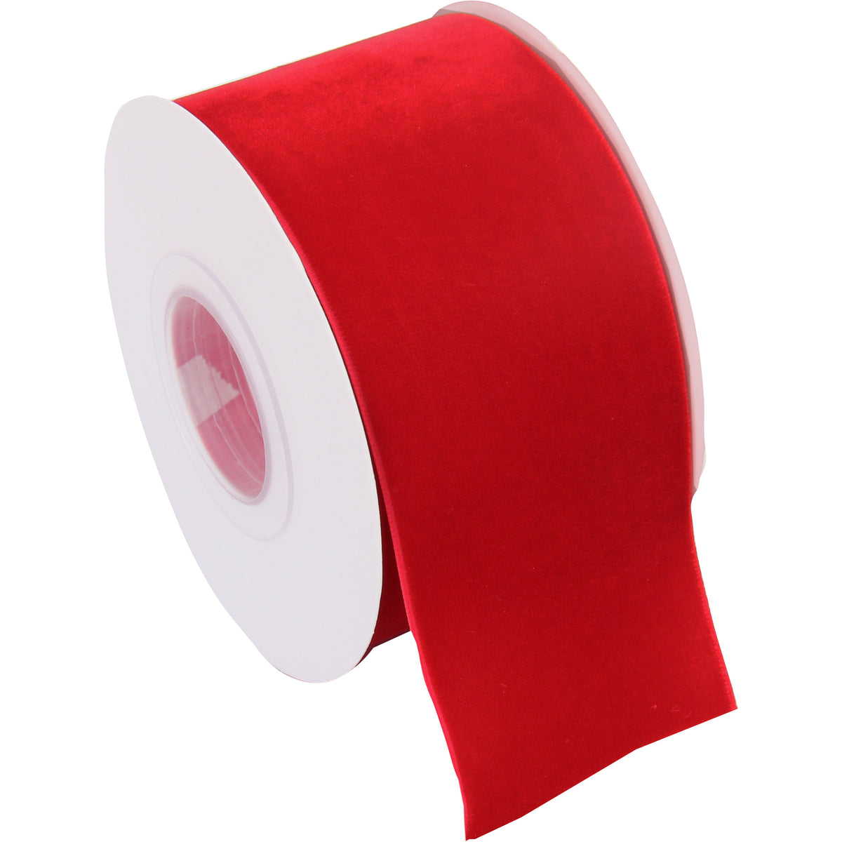 Red Velvet Ribbon - Wide 2 1/4" Roll - 5 Yards — Threadart.com