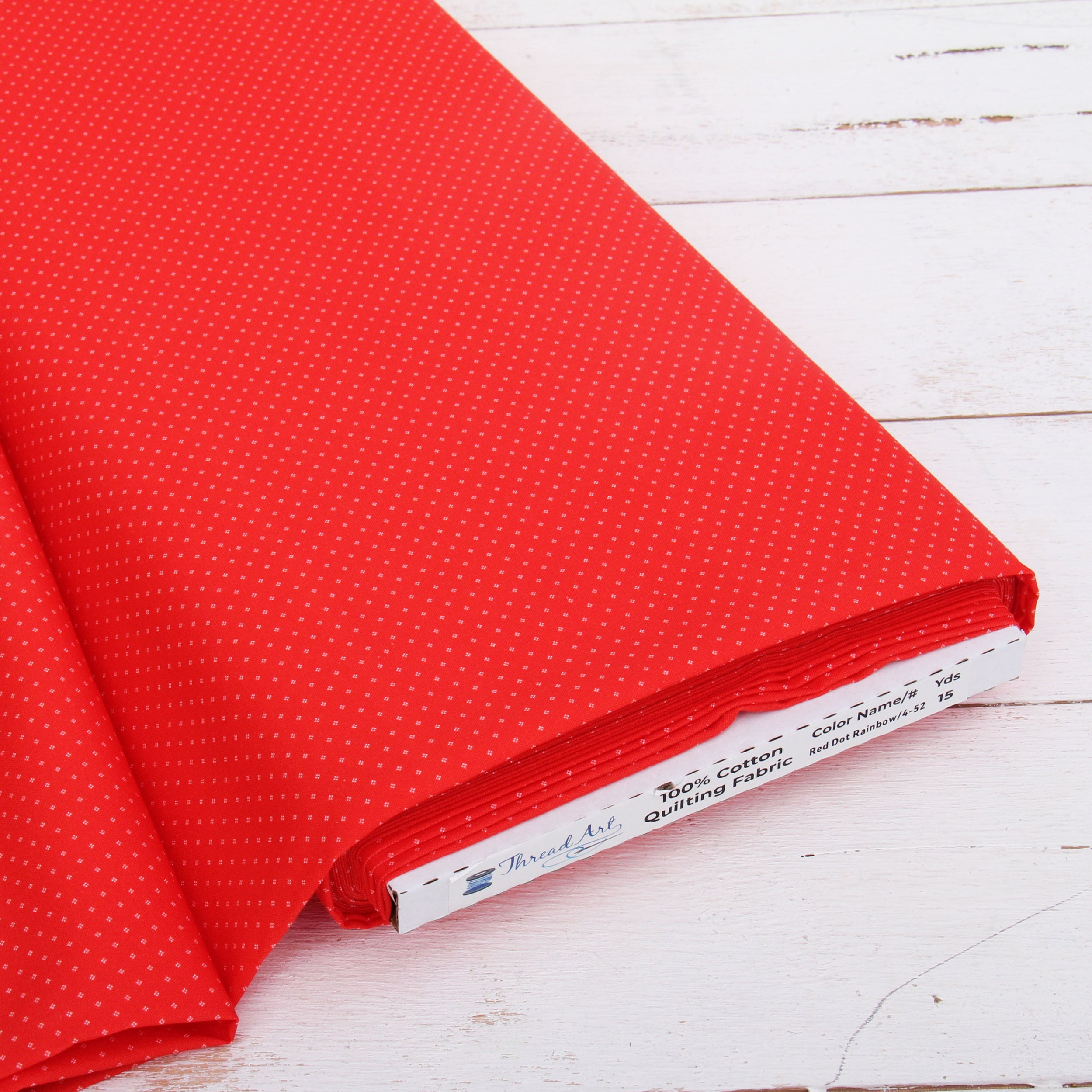 Premium Cotton Quilting Fabric Sold By The Yard - Patterned Red Dot RB ...