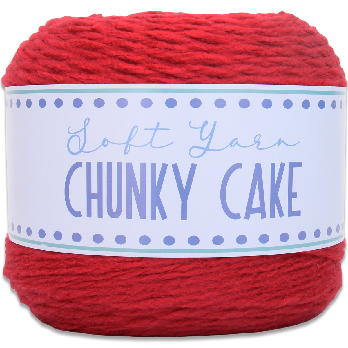 Chunky Yarn Big Cake - Red, 300g (316 Yards) – Thick Super Bulky #6 ...