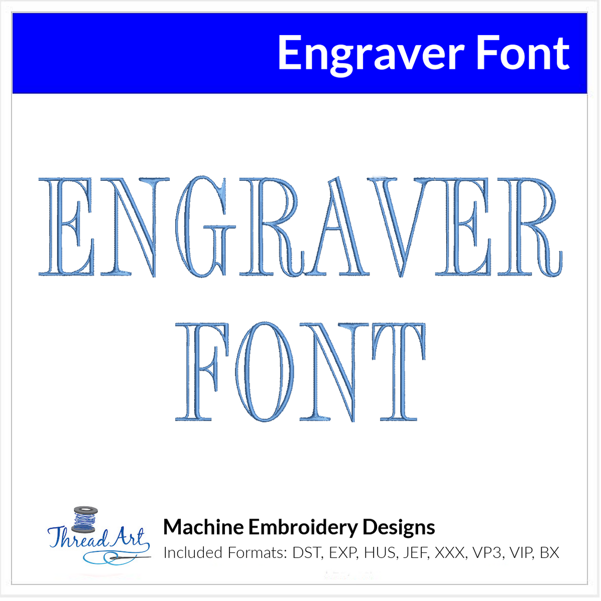 Engraver Font Machine Embroidery Design Set - Monogramming Alphabet Le ...