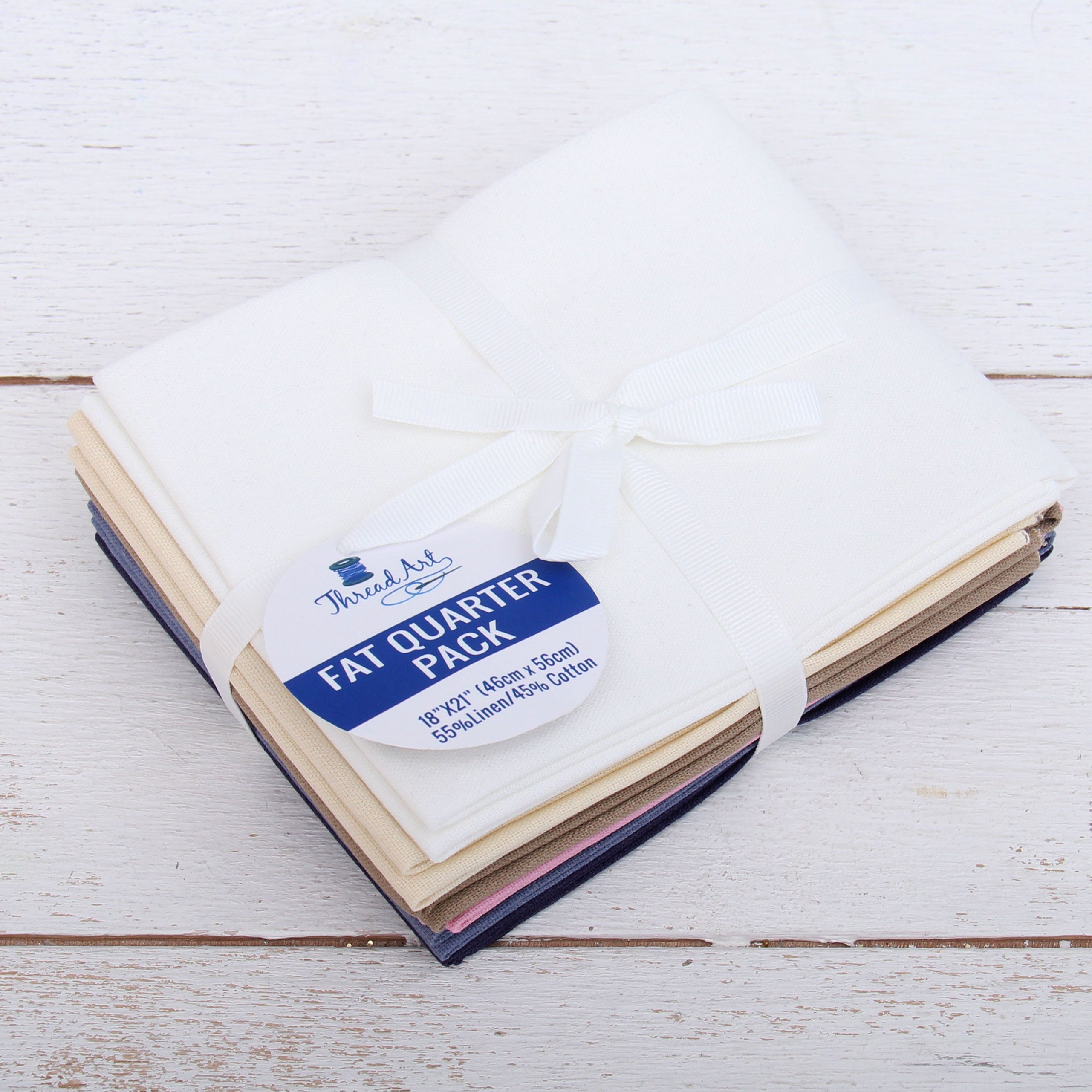 Threadart Linen 6 Fat Quarter Bundles - Premium Linen For Embroidery ...
