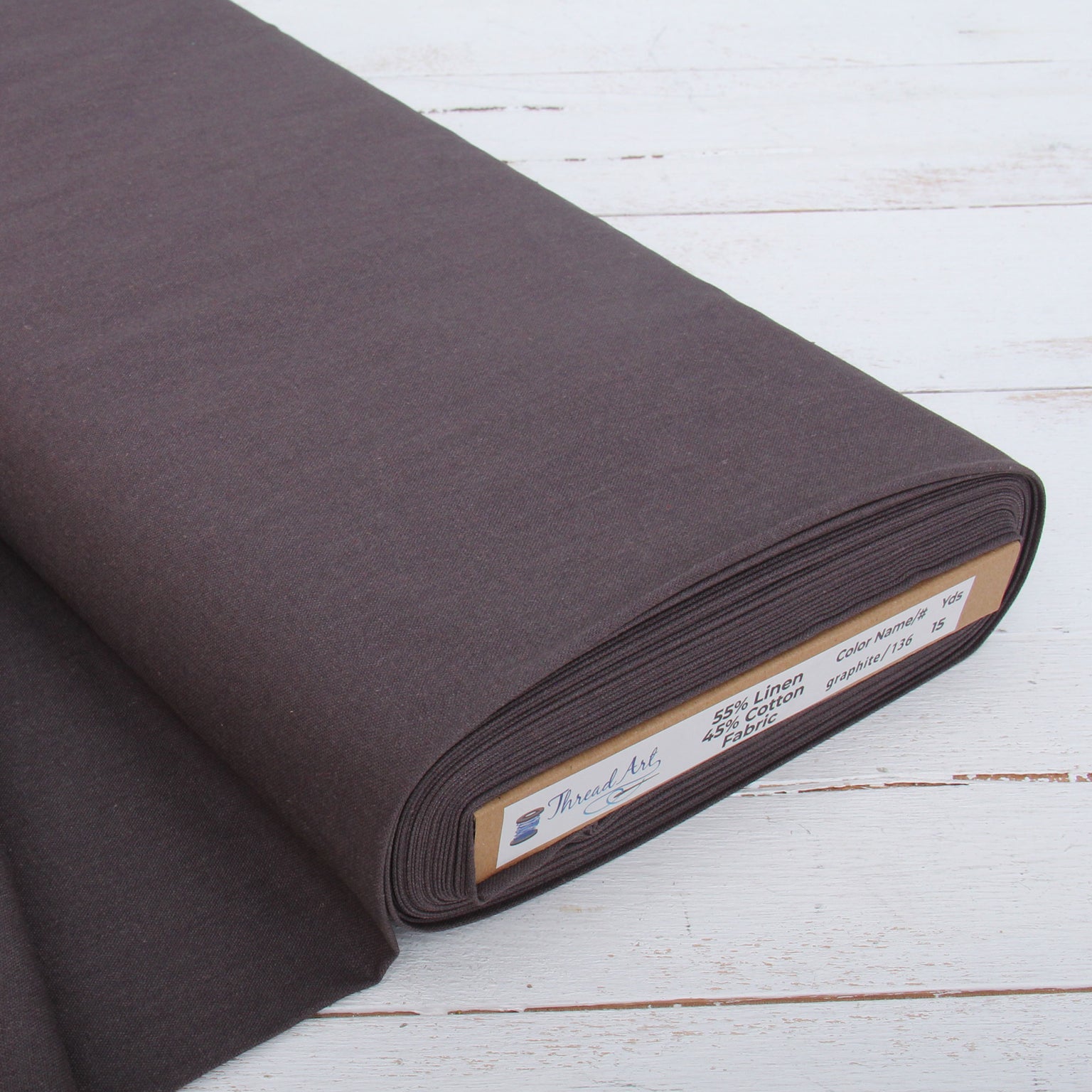 Linen Fabric By the Yard | Linen-Cotton Blend — Threadart.com