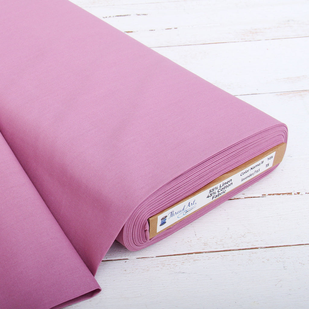 Linen Fabric By the Yard | Linen-Cotton Blend — Threadart.com