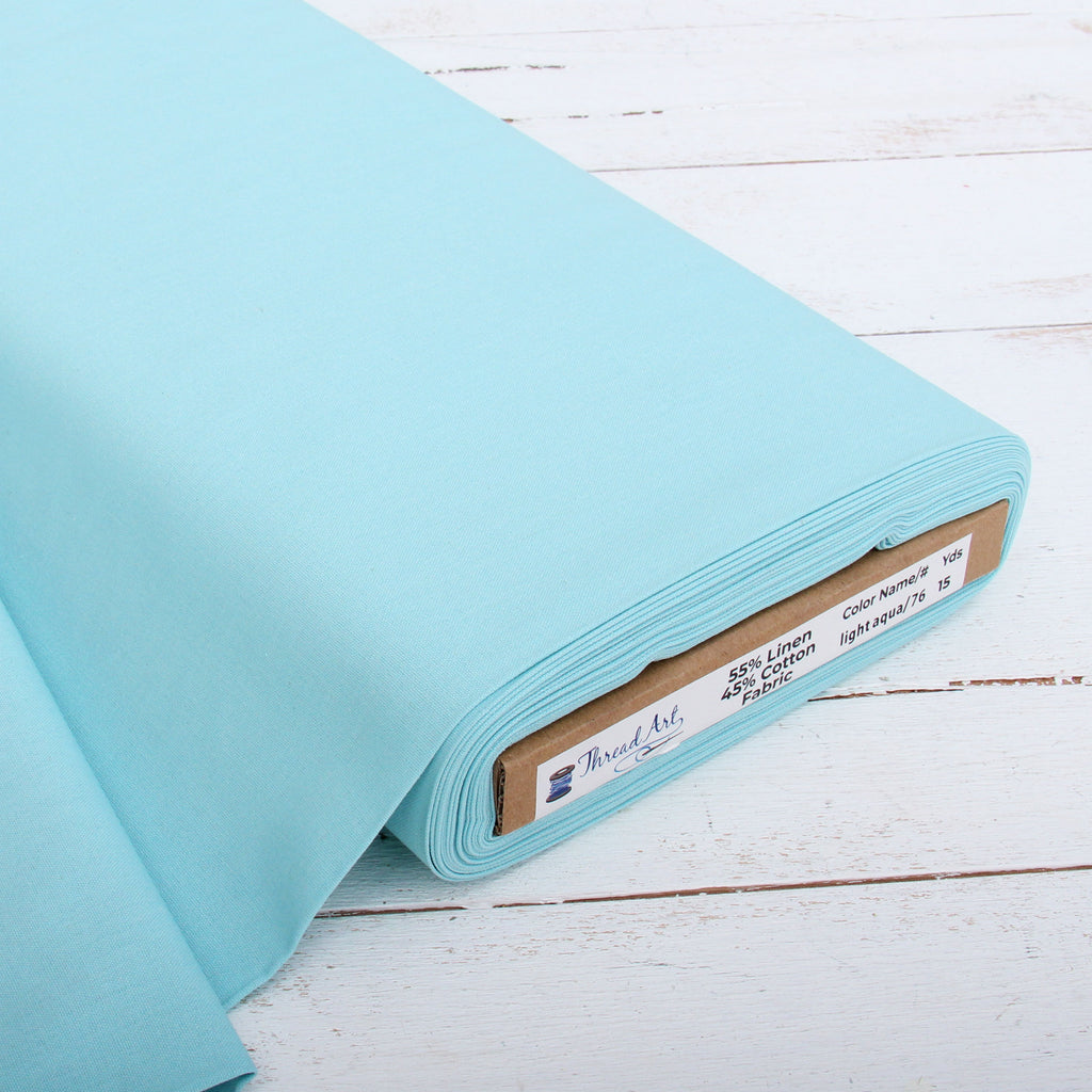 Linen Fabric By the Yard | Linen-Cotton Blend — Threadart.com
