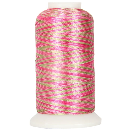 Multicolor Polyester Embroidery Thread No. 19 - Variegated Victorian G ...