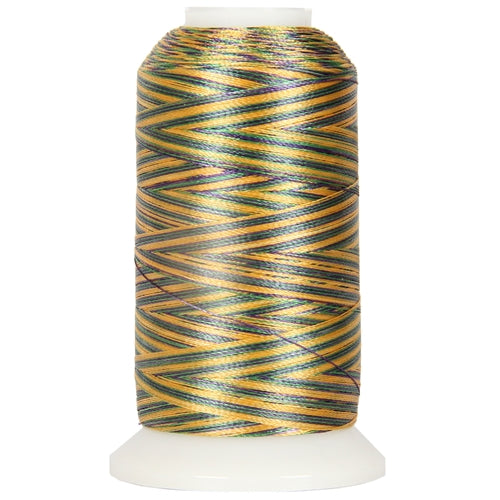 Multicolor Polyester Embroidery Thread No. 23 - Variegated Mardi Gras ...