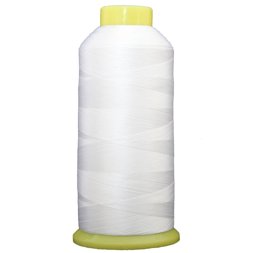 White Machine Embroidery Thread - Large - 5000 Meters — Threadart.com
