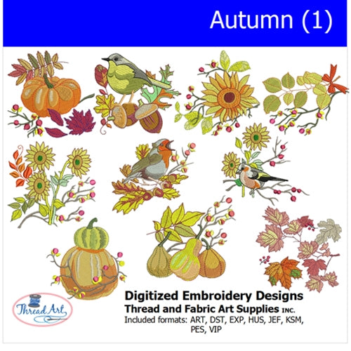 Machine Embroidery Designs - Autumn(1) — Threadart.com