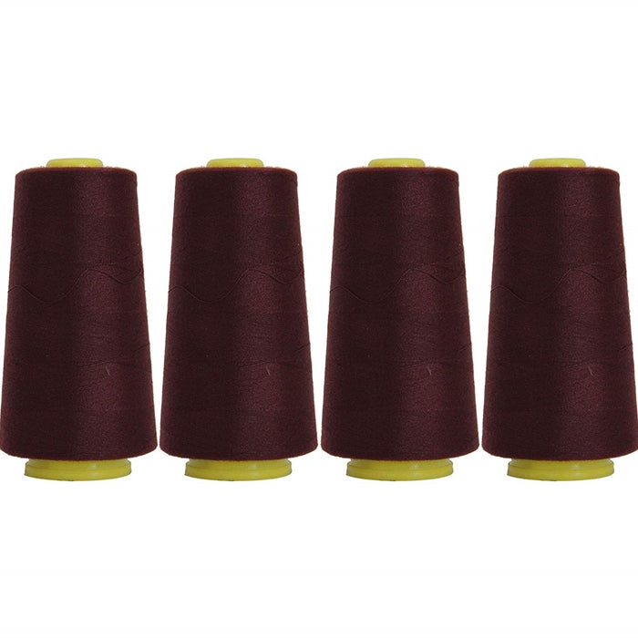 Serger Thread - 4 Cone Set - Polyester Sewing - 2750 Yards -Mahogany ...