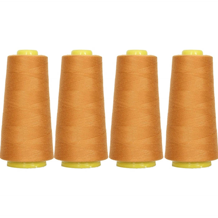 Serger Thread - 4 Cone Set - Polyester Sewing - 2750 Yards -Warm Tan ...