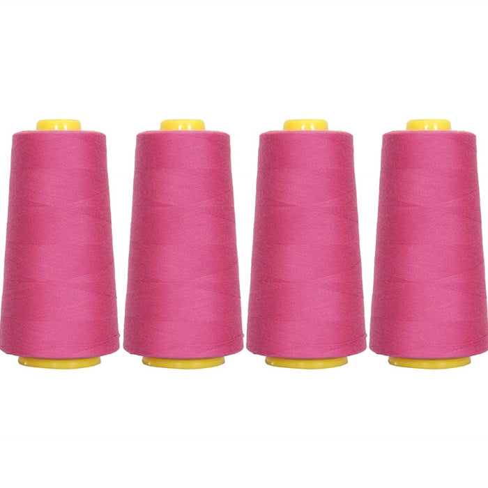 Serger Thread - 4 Cone Set - Polyester Sewing - 2750 Yards -Ruby Rose ...