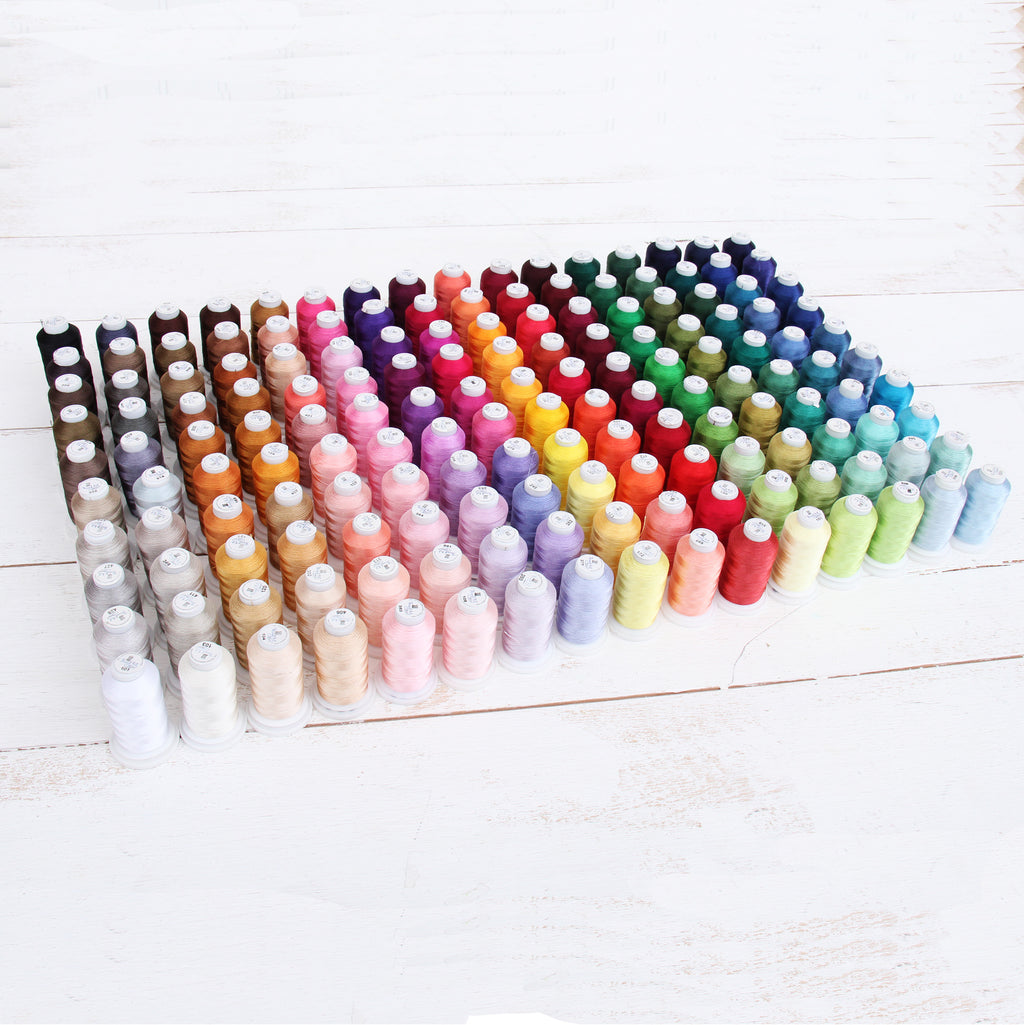 Machine Embroidery Thread Set - 80 Colors - Polyester 1000 Meters ...