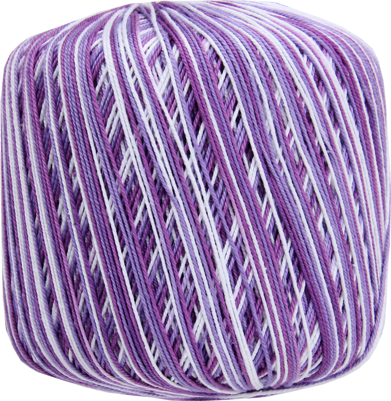 Multicolor Cotton Crochet Thread - Size 10 - Variegated Violets - 175 ...