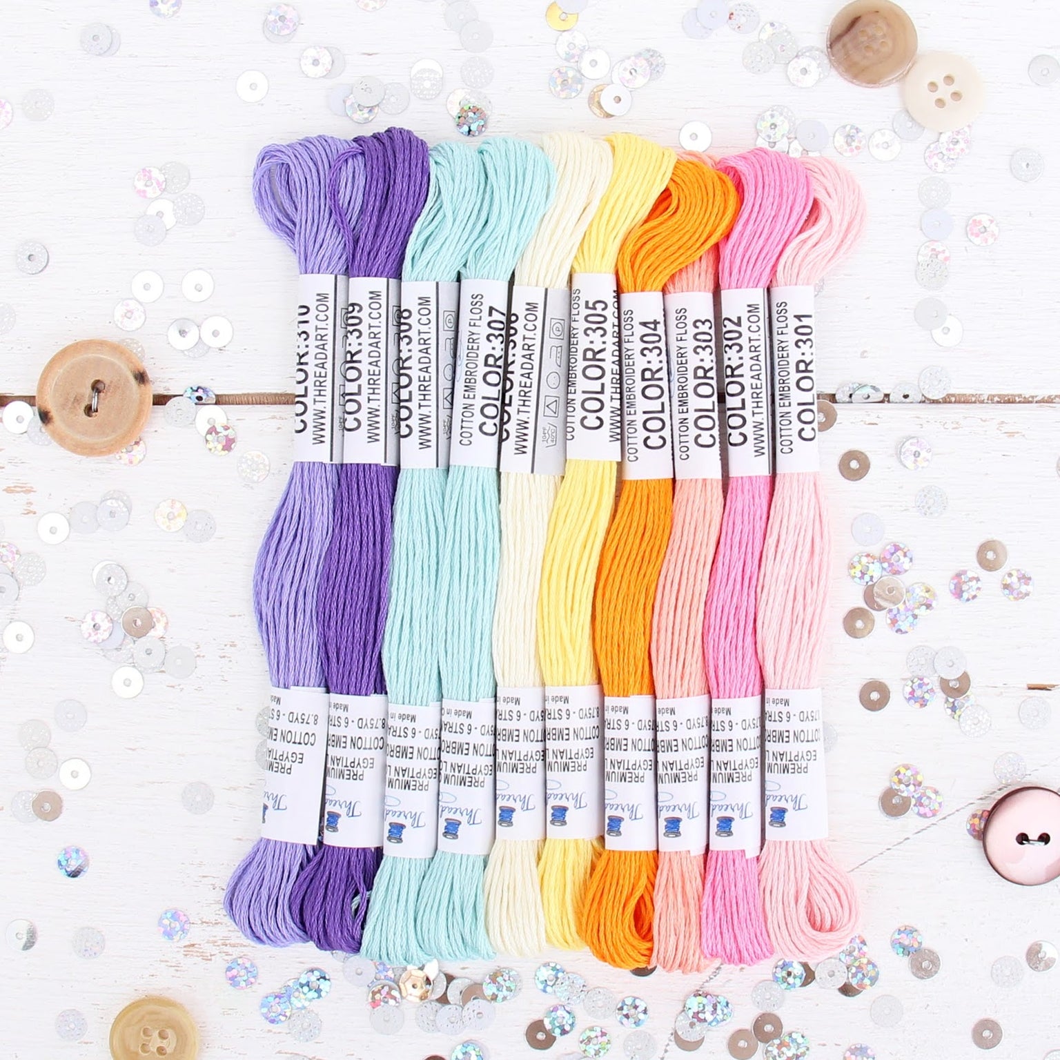 Cotton Embroidery Floss Color Collections | Sets — Threadart.com