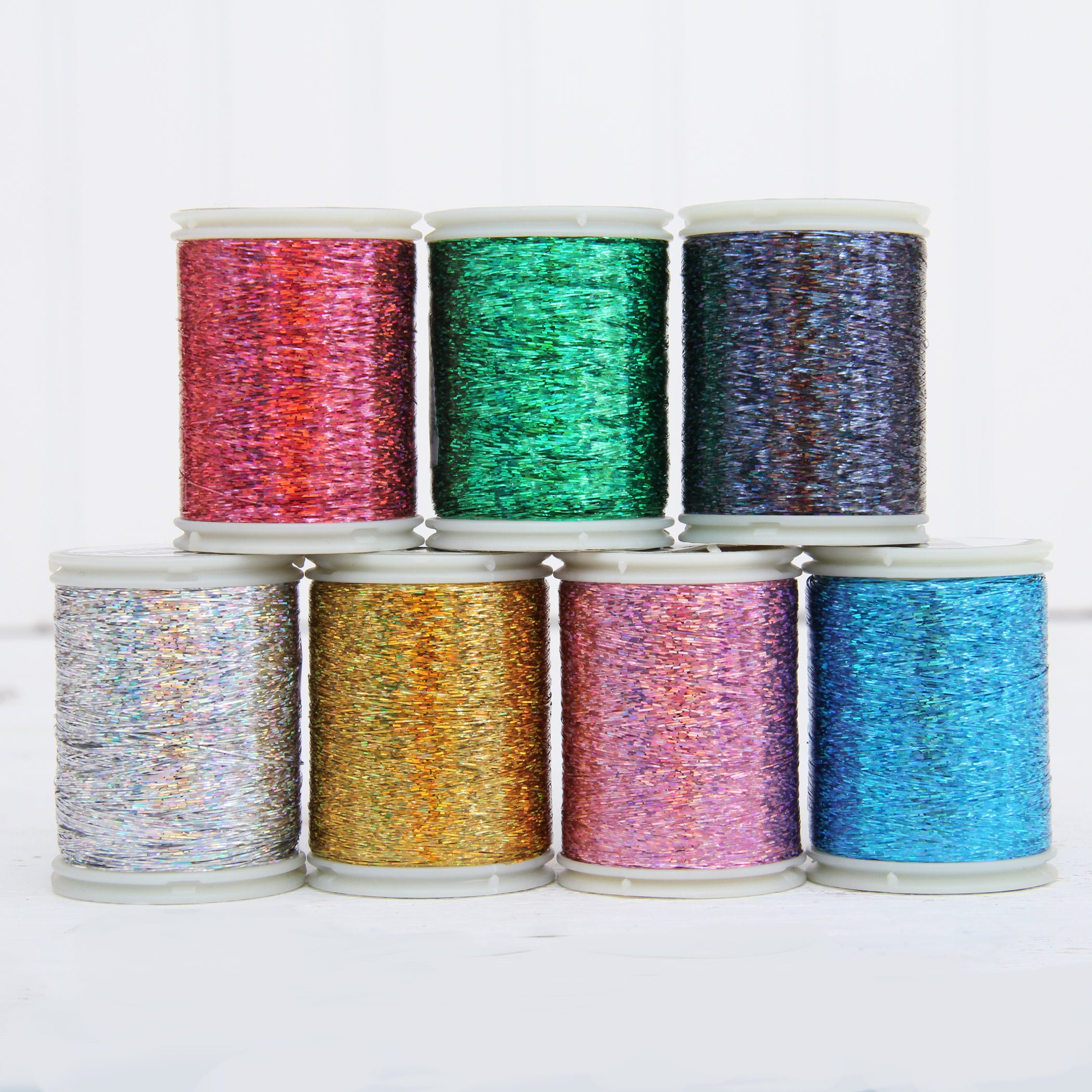 Sparkle Holographic Thread - 300 Meters - Black — Threadart.com