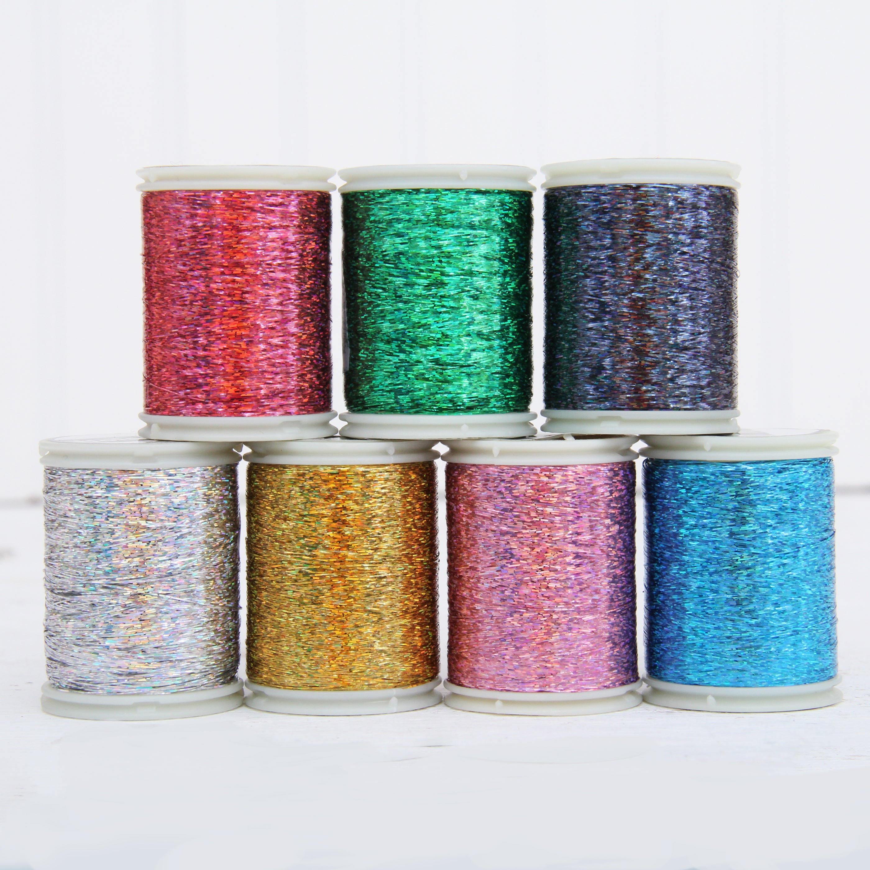 Sparkle Holographic Thread - 300 Meters - Black — Threadart.com