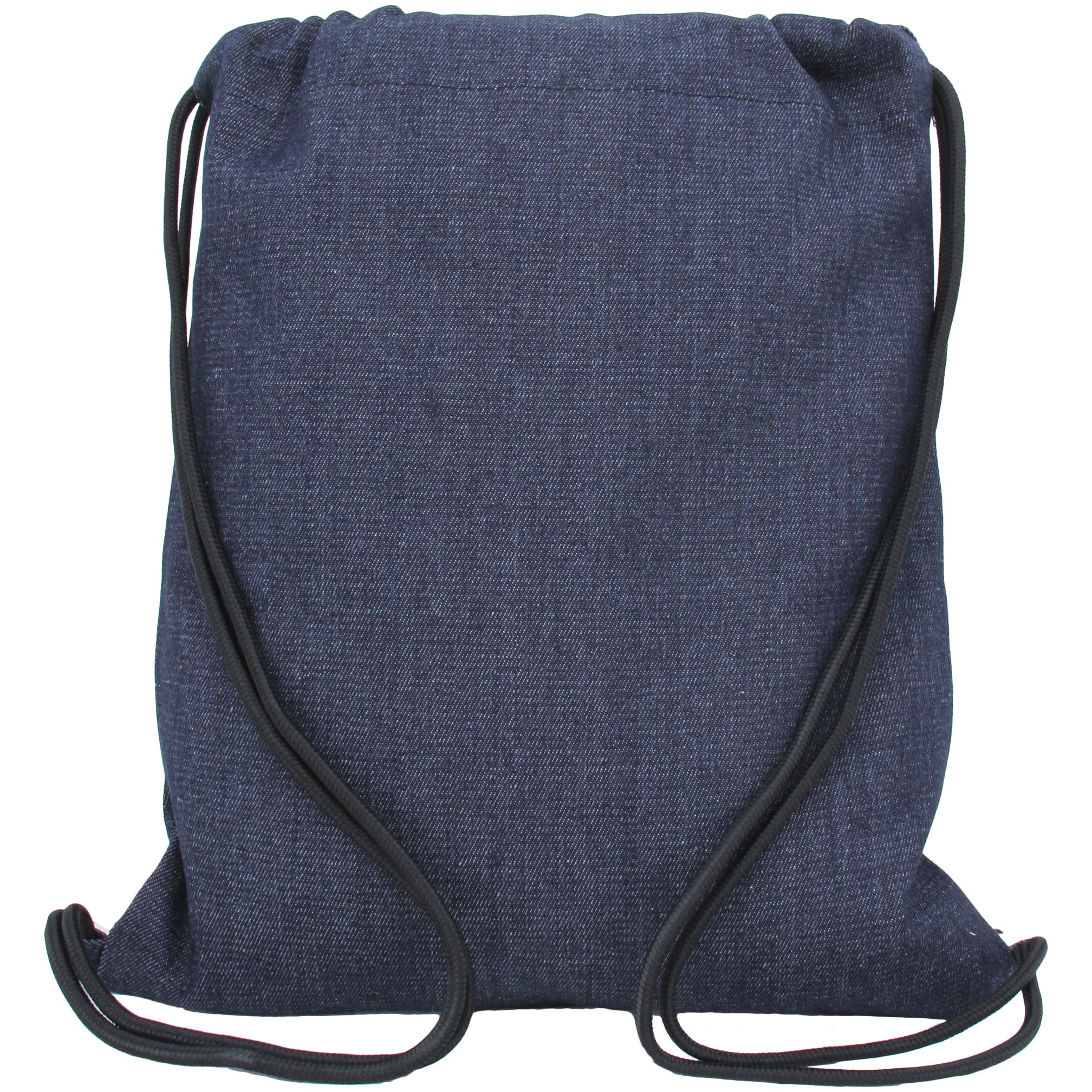 Denim Cinch Drawstring Tote Bag BackPack - — Threadart.com