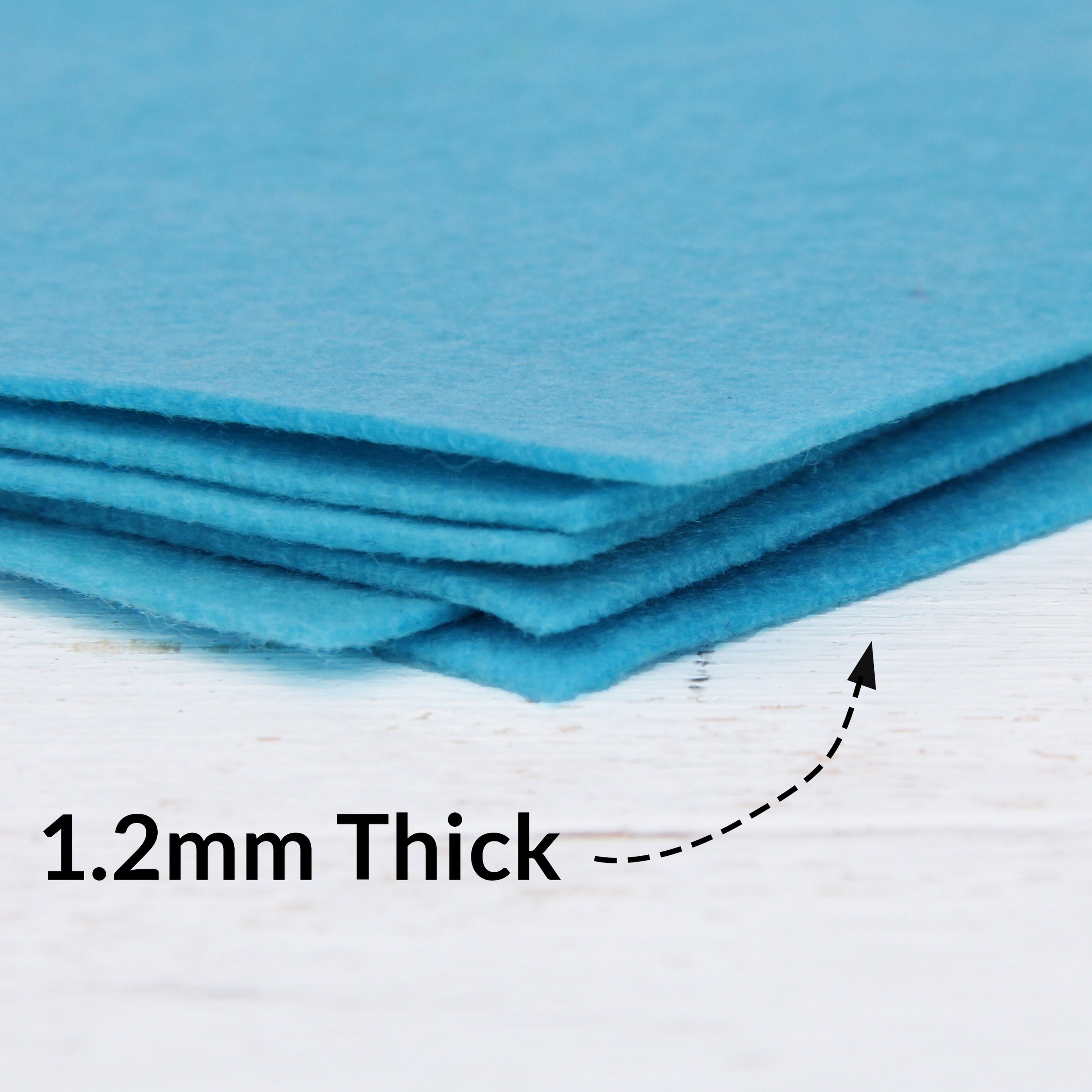 Aqua Felt By The Yard - 36" Wide - Soft Premium Felt Fabric — Threadart.com