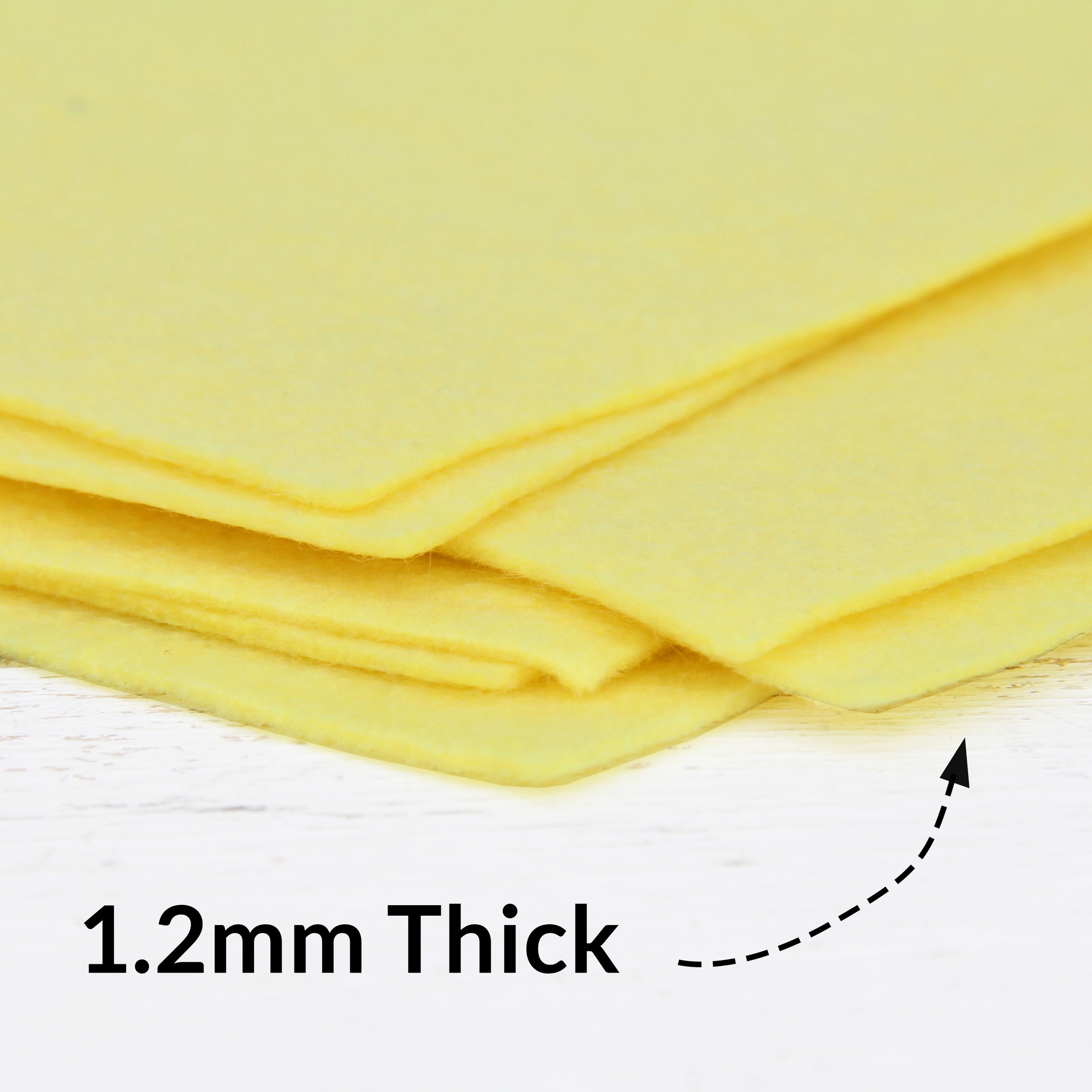 Light Yellow Felt By The Yard - 36" Wide - Soft Premium Felt Fabric ...