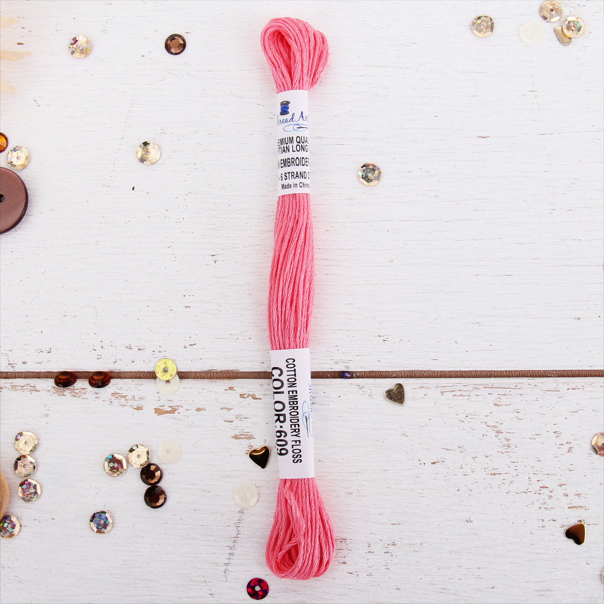 Bright Pink Premium Cotton Embroidery Floss - Six Strand Thread - No ...