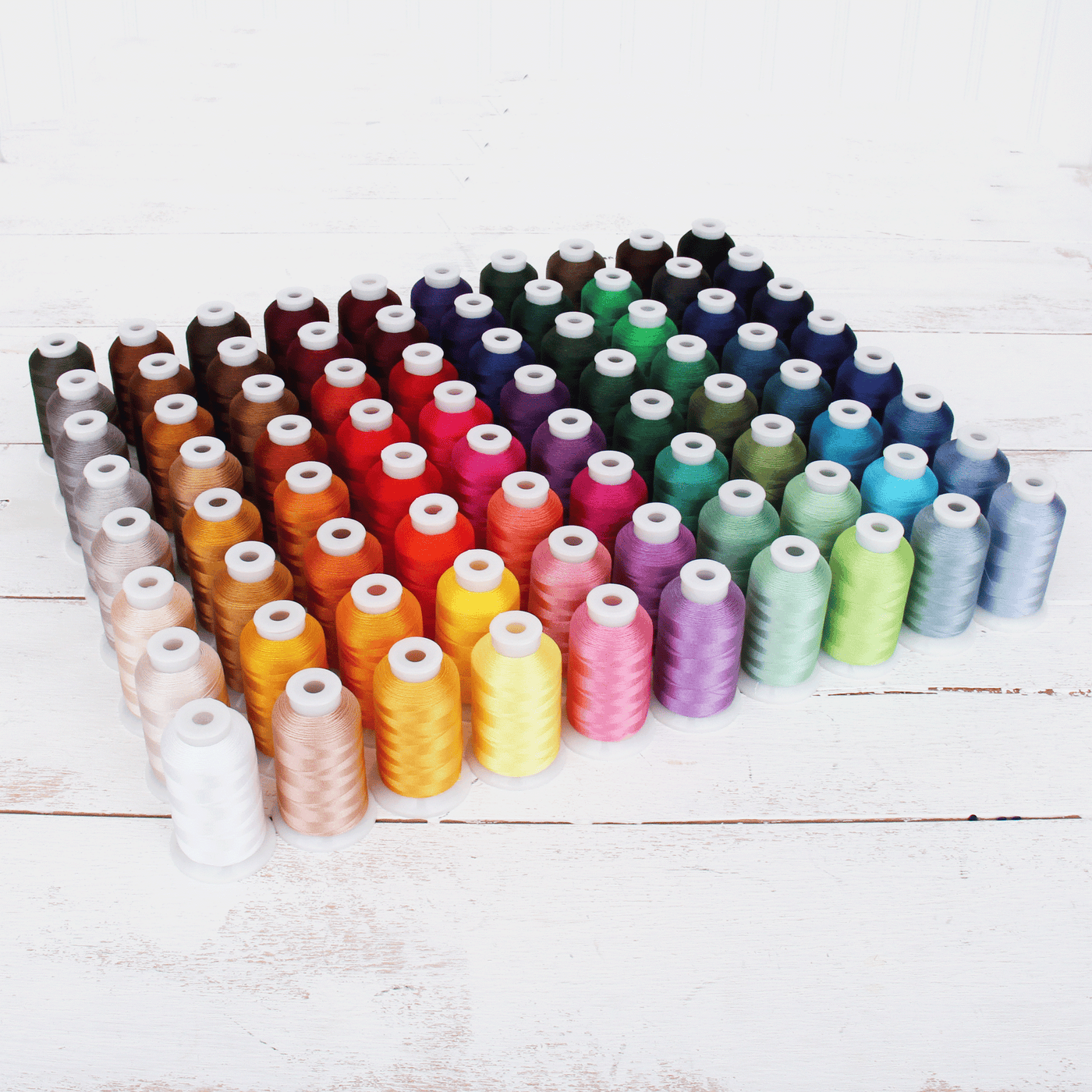Machine Embroidery Thread Set - 80 Colors - Polyester 1000 Meters ...