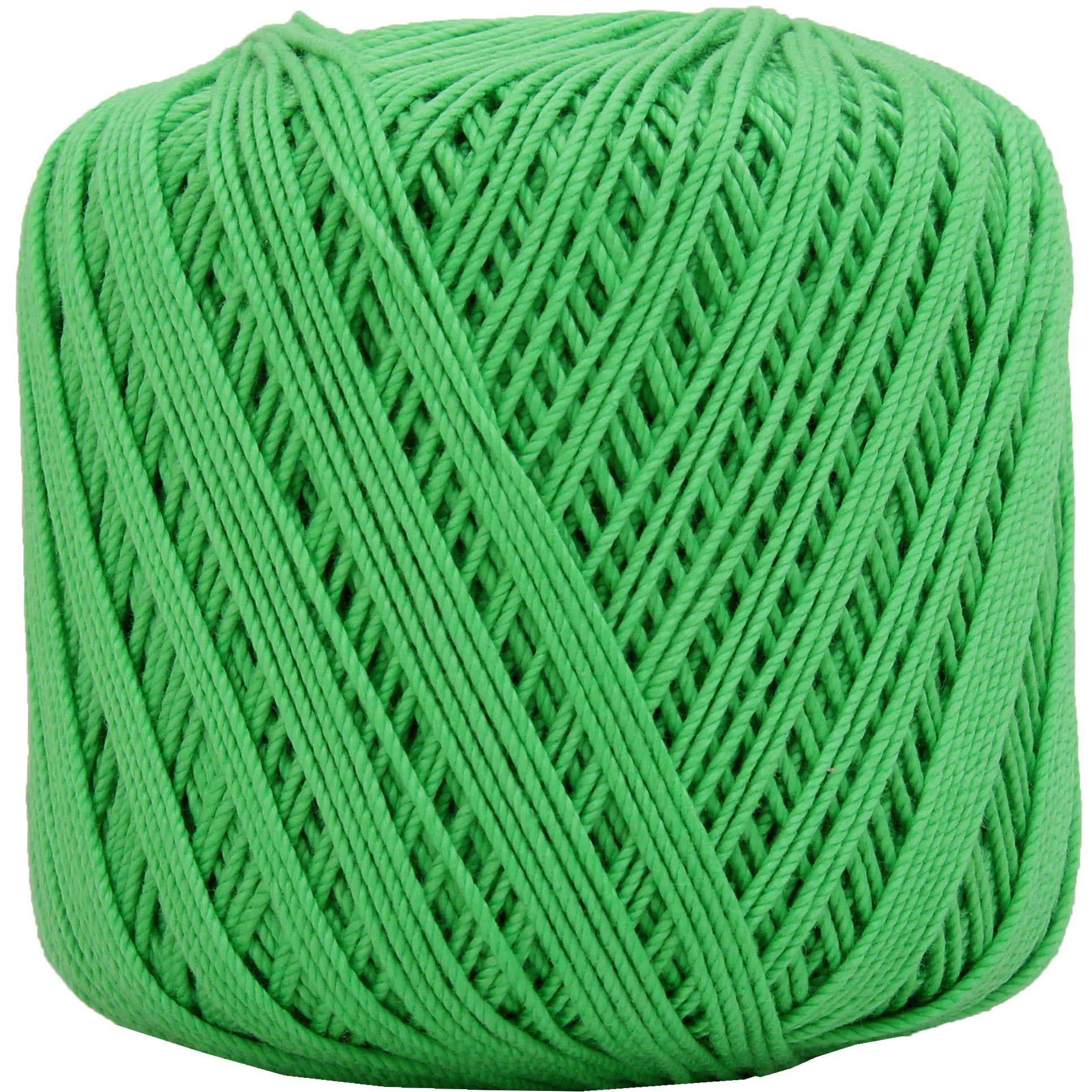 Cotton Crochet Thread - Size 3 - Bright Green - 140 yds — Threadart.com