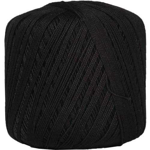 Cotton Crochet Thread - Size 10 - Black - 175 Yds — Threadart.com